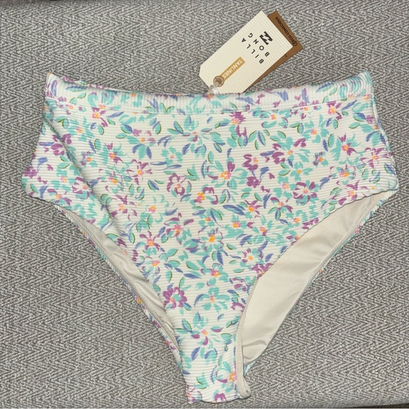 Billabong | Swim | Billabong New Hi Retro Floral Full Coverage Bikini ...